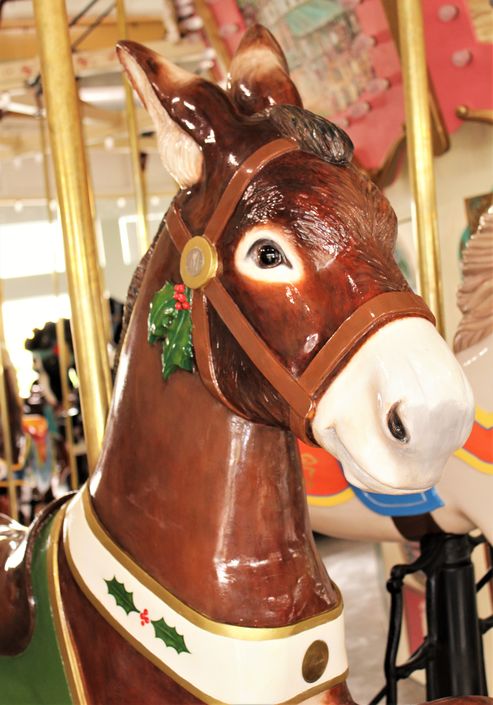 National Carousel Association - Berkshire Carousel - New Carved Donkey ...