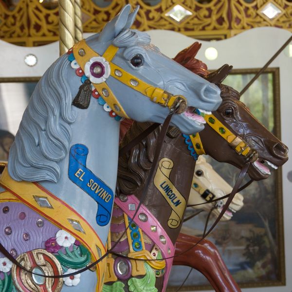 National Carousel Association - Canberra Carousel - Heyn Jumper Head Detail