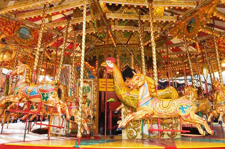 National Carousel Association - Noyce Gallopers - General view of animals