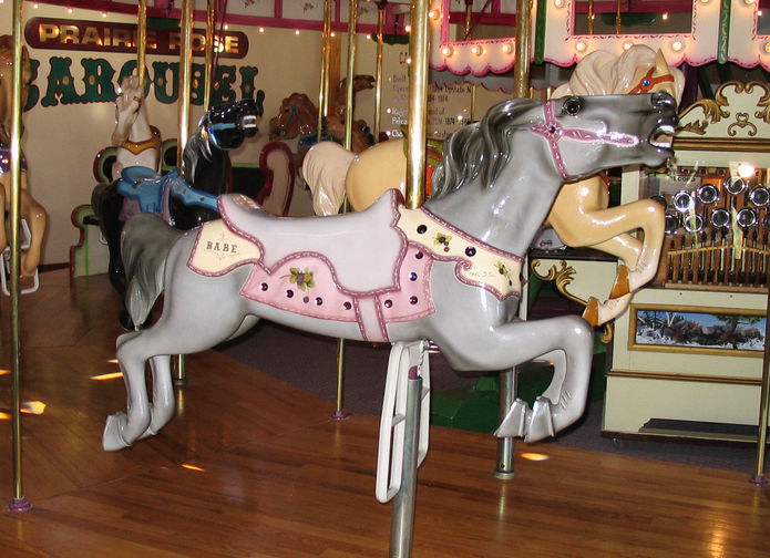 National Carousel Association - Prairie Rose Carousel - Outside Row Jumper